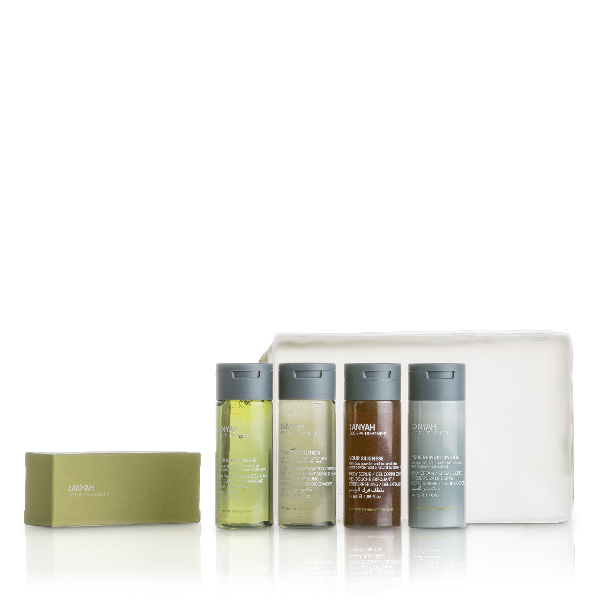 ANYAH BATH & CARE SET POCHETTE | GFL – GFL Cosmetics Hotellerie - EU